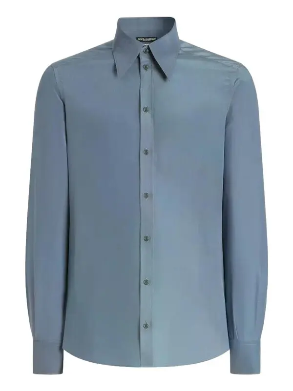 Dolce & Gabbana Crêpe-de-chine Shirt - Blue