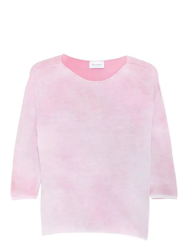 AROVESCIO Boat-neck T-shirt - Pink