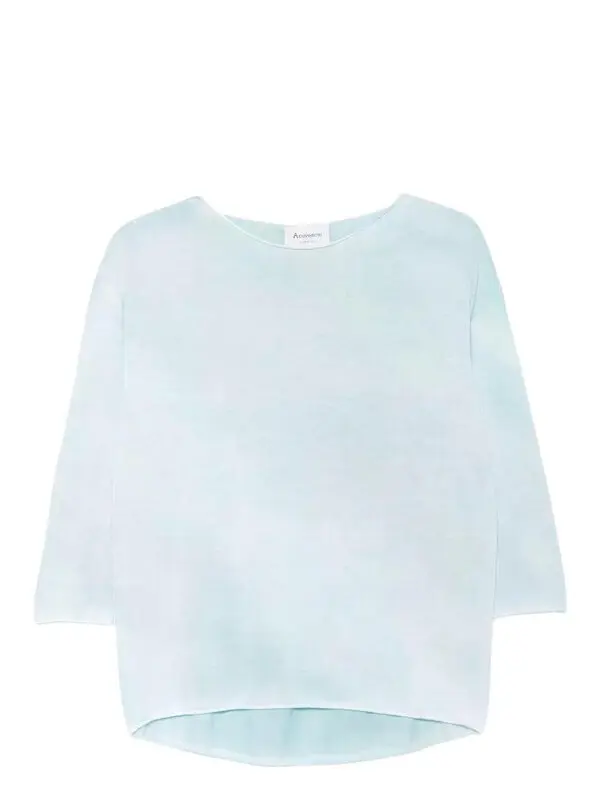 AROVESCIO Boat-neck T-shirt - Blue
