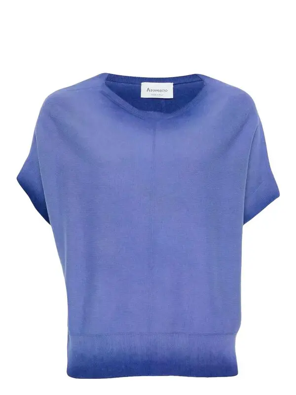 AROVESCIO Cotton T-shirt - Blue