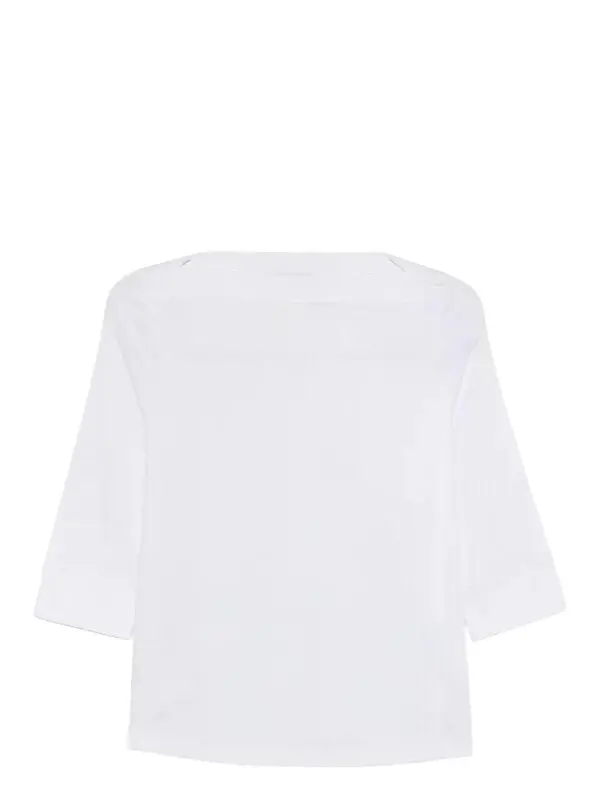 AROVESCIO Boat-neck T-shirt - White