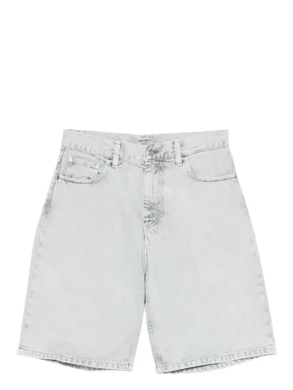 Carhartt Work In Progress Button Denim Shorts - Grey