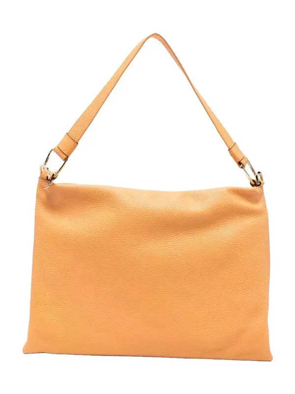 CROMIA Leather Shoulder Bag With Chain Detail - Orange