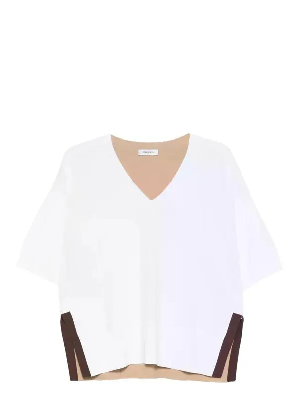 KANGRA Colour-block T-shirt - White