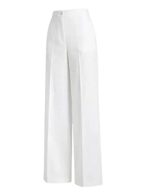 Pinko Wide-leg Trousers - White