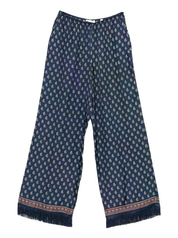 DÔEN Lavon Paisley Trousers - Blue