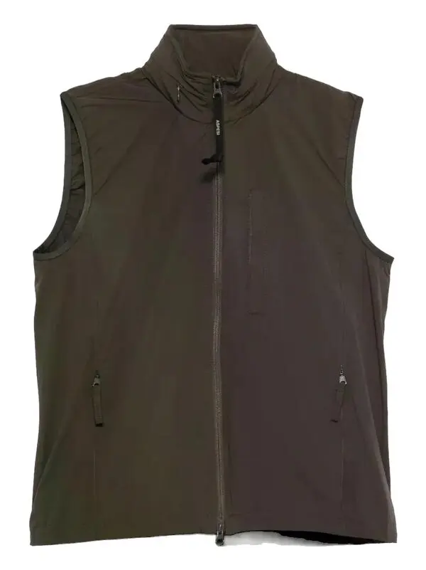 Aspesi Zip-up Vest - Green