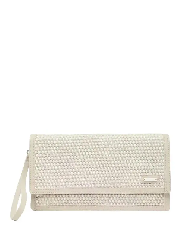 Peserico Woven Clutch - Neutrals