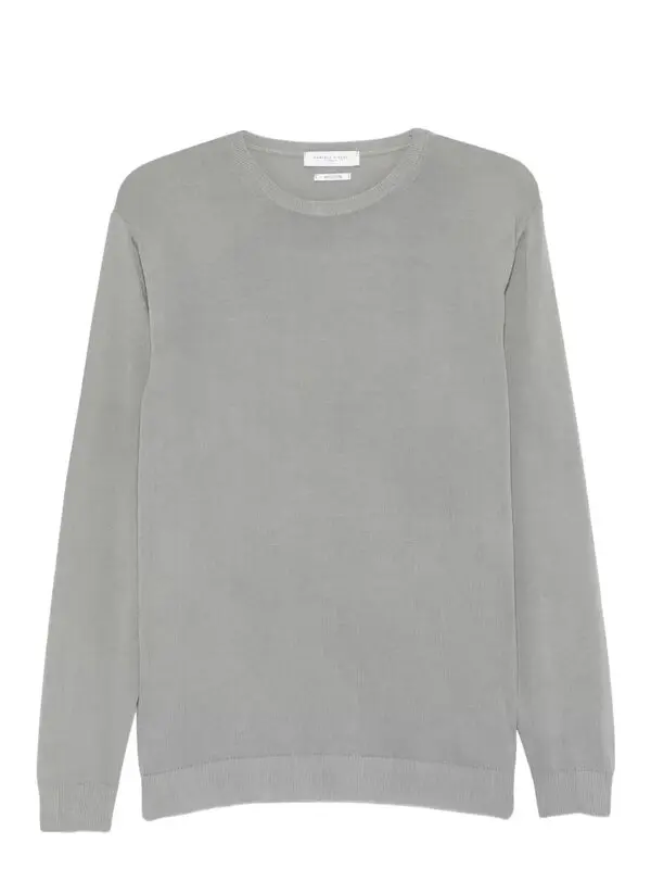 DANIELE FIESOLI Crew-neck Cotton Sweater - Grey