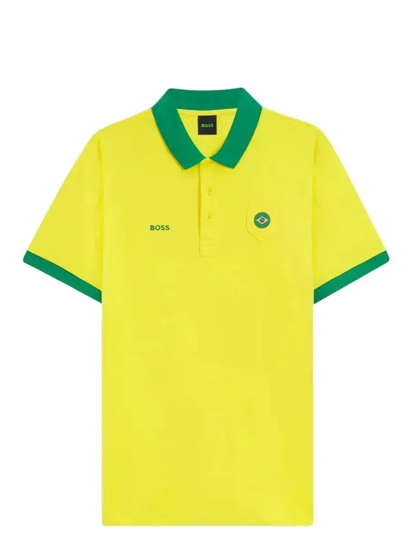 BOSS Short-sleeve Polo Shirt - Yellow