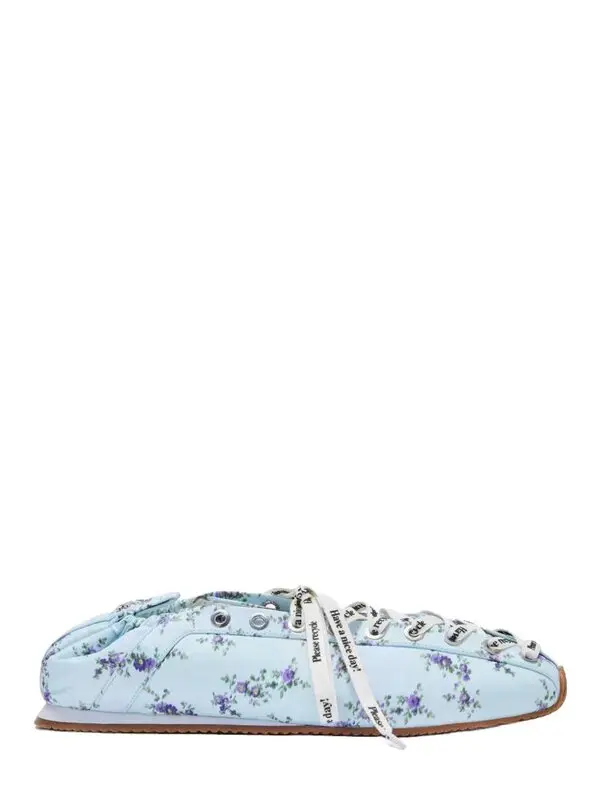 GANNI Floral Print Sneakers - Blue