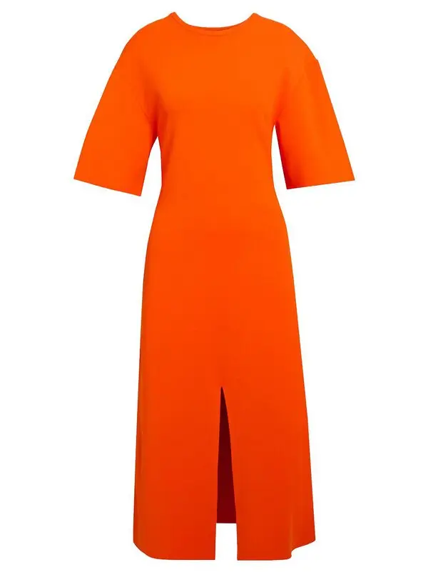 Stella McCartney Stretch-knit Midi Dress - Orange