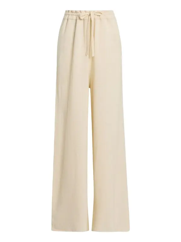 JIL SANDER Cashmere Wide-leg Pants - Ivory