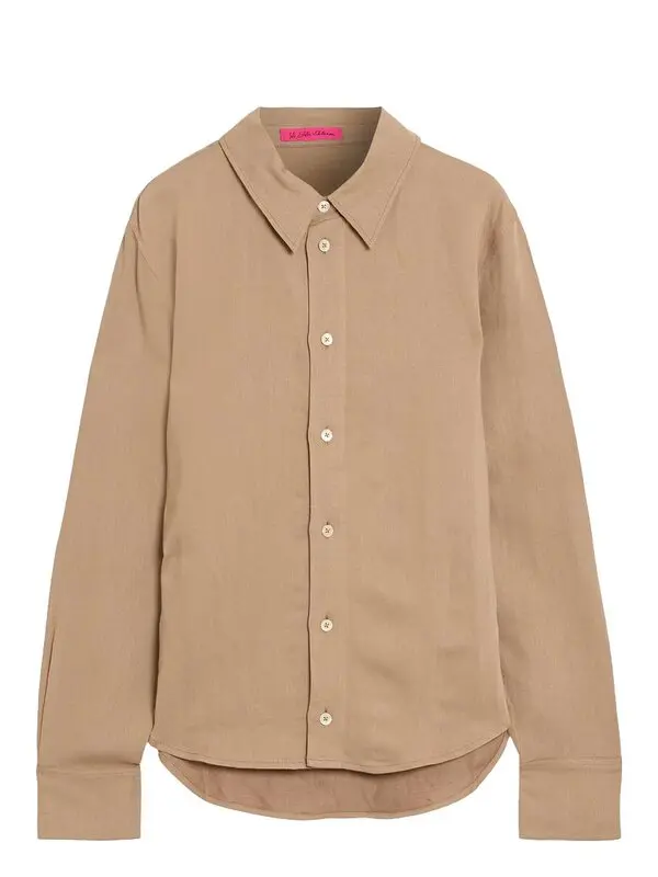 THE ELDER STATESMAN Easy Twill Shirt - Sand