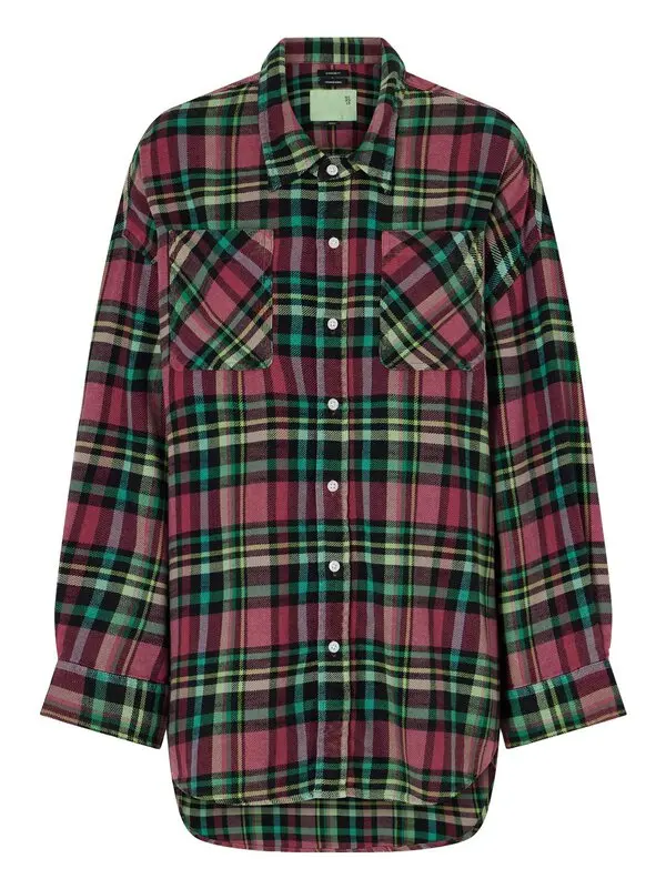 R13 Plaid Cotton-flannel Shirt - Multi