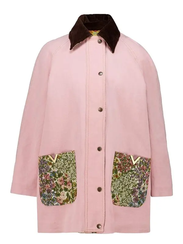Valentino Garavani Denim Caban Jacket - Pink