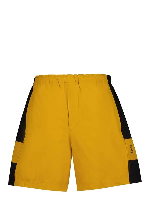 Saint Laurent Cotton Bermuda Shorts - Yellow