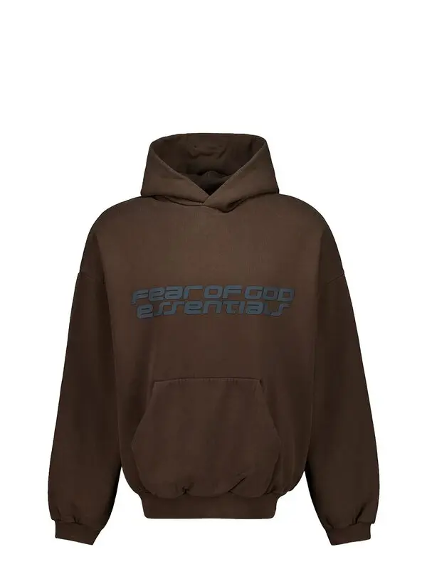 Fear Of God Heavy Fleece 90s Hooded Sweatshirt - Brown