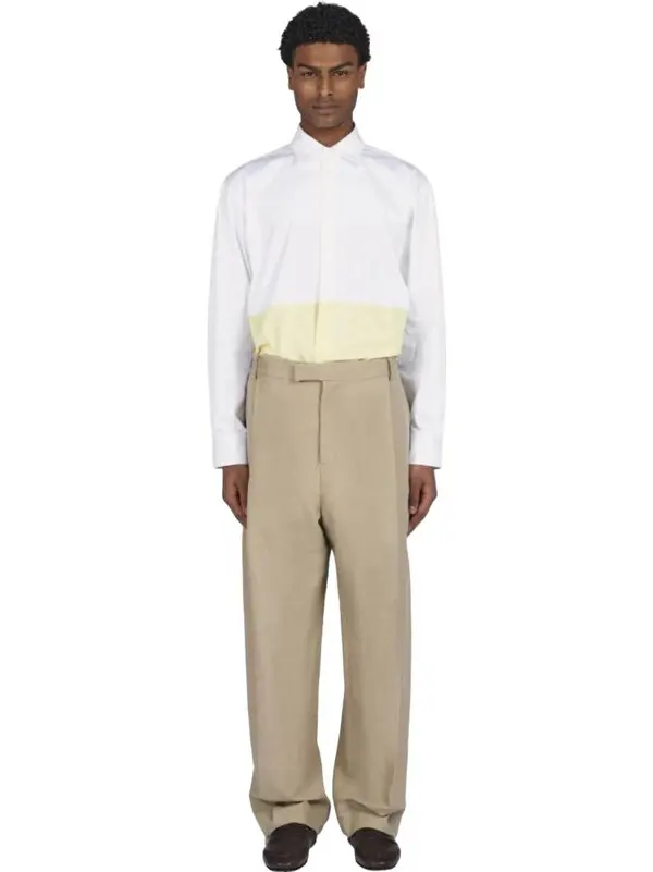 FERRAGAMO Safari Relaxed Tailored Trousers - Beige