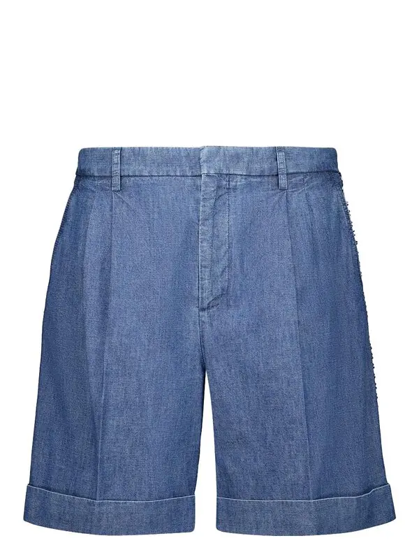 Valentino Garavani Denim Bermuda Shorts - Blue