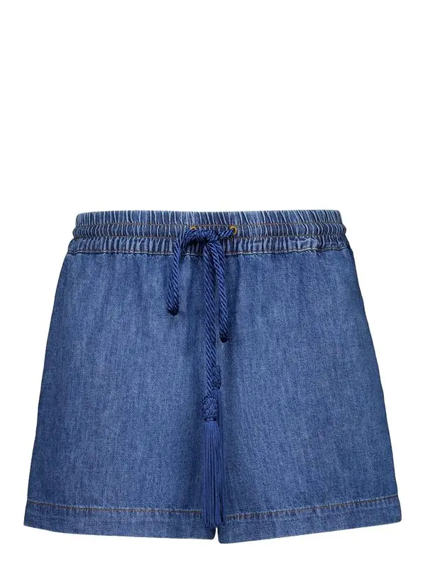 Valentino Garavani Denim Chambray Shorts - Blue