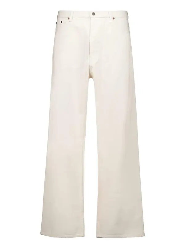 Valentino Garavani Loose-fit Denim Trousers - Cream