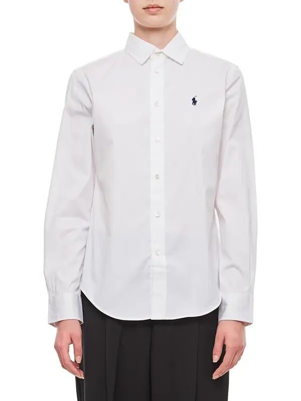 Polo Ralph Lauren Long-sleeve Button-front Shirt - White