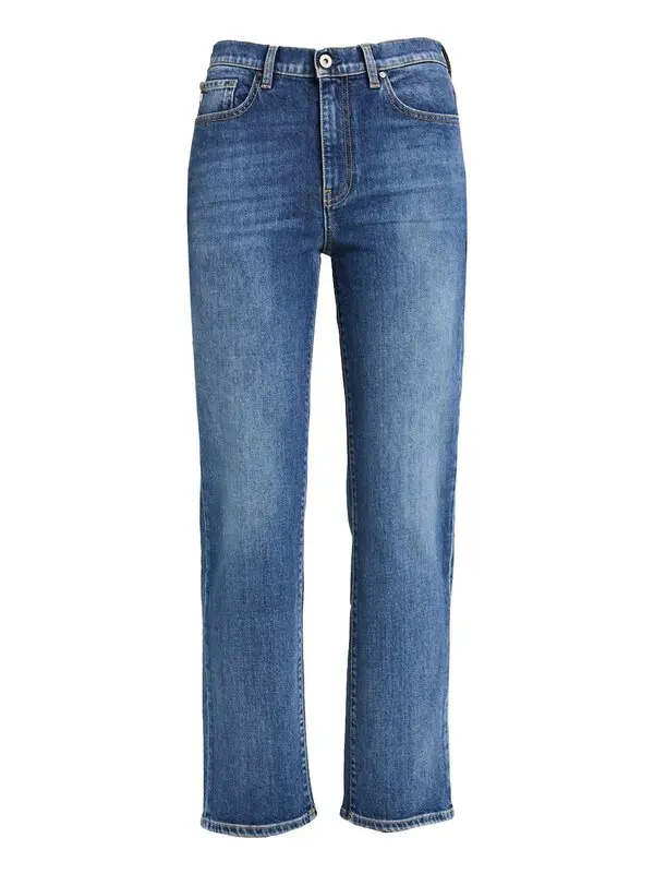 Ag Brinley Mid-rise Straight-leg Jeans - Blue