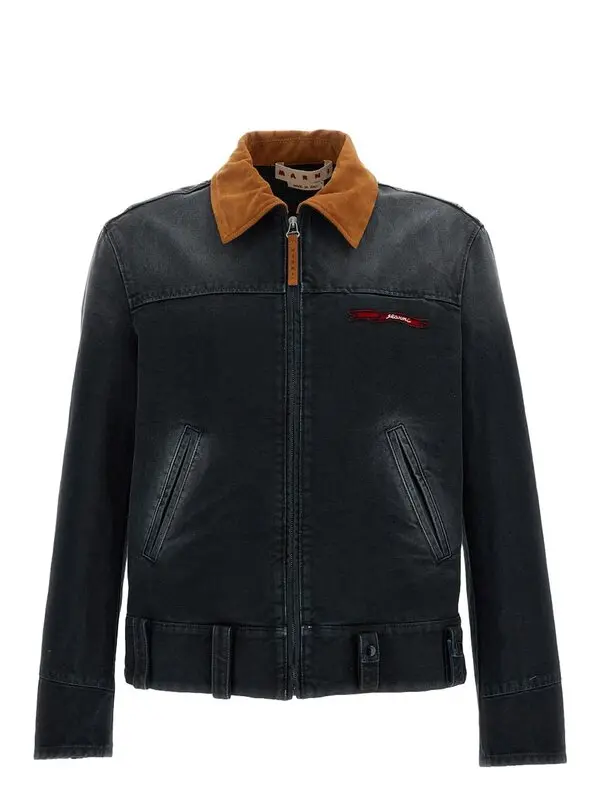 Marni Cotton Canvas Jacket - Black