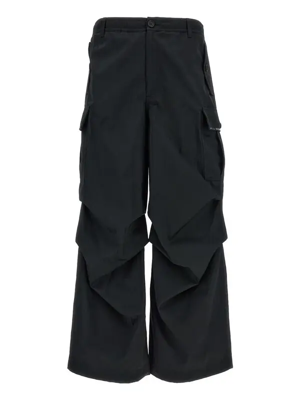 Marni Cotton Blend Cargo Trousers - Black