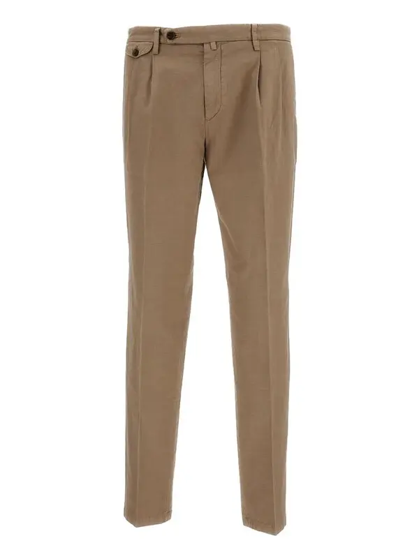BRIGLIA 1949 Slim Trousers - Beige