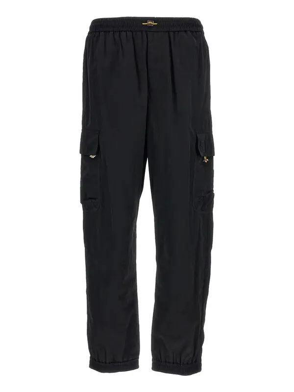 Fendi Fluid Nylon Cargo Trousers - Black