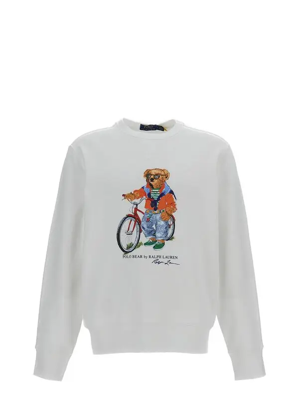 Polo Ralph Lauren Crewneck Sweatshirt With Print - White