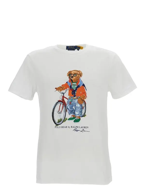 Polo Ralph Lauren Short-sleeve T-shirt With Print - White