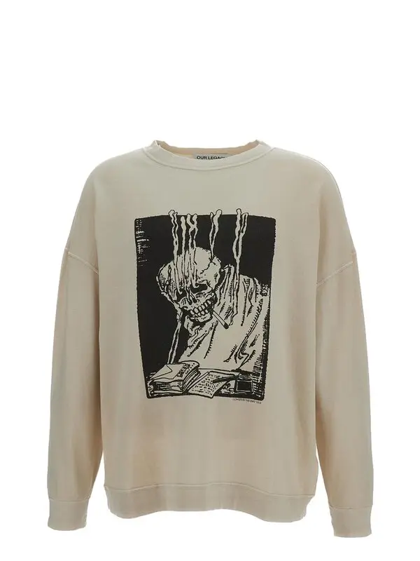 Our Legacy Printed Sweatshirt - Beige