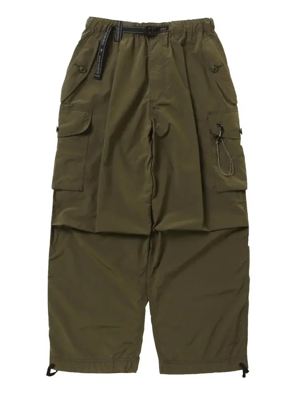 AND WANDER Oversized Cargo Trousers - Green