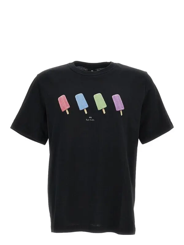 Paul Smith Short-sleeve T-shirt With Print - Black