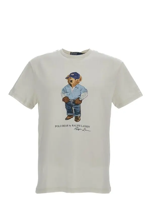 Polo Ralph Lauren Short-sleeve T-shirt With Print - White