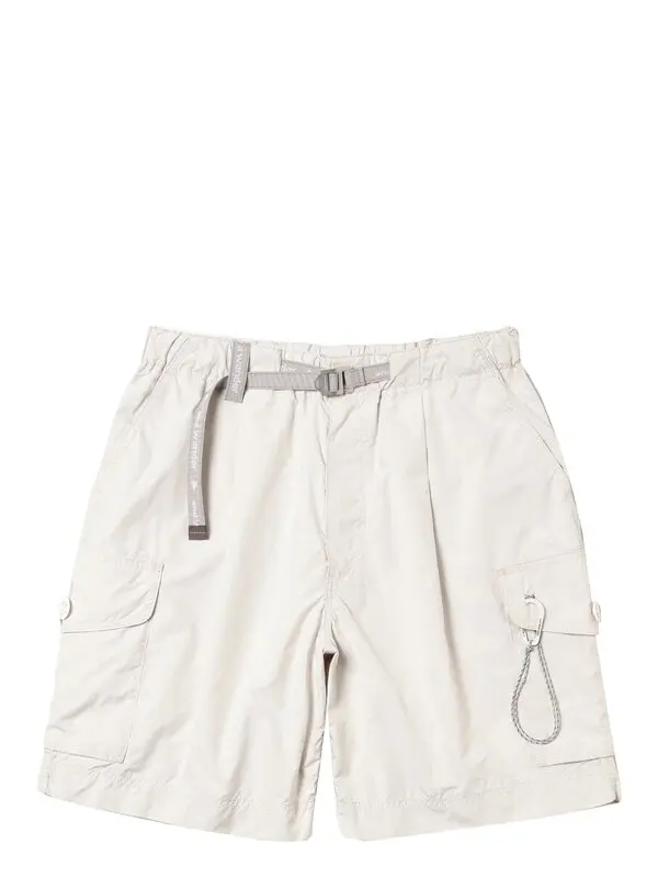 AND WANDER Oversized Cargo Bermuda Shorts - White