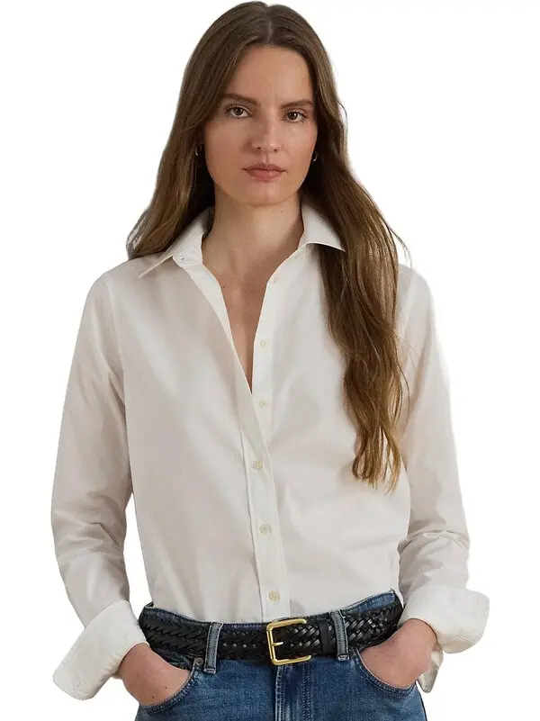 Ralph Lauren Classic Fit Easy Care Cotton Shirt - White