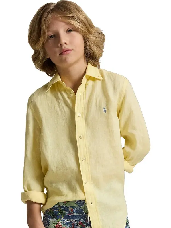 Ralph Lauren Linen Shirt - T Bird Yellow
