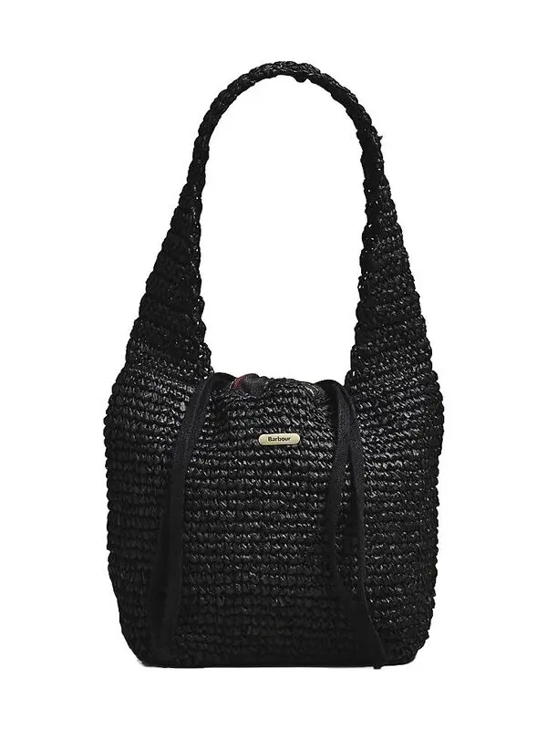 Barbour Lily Crochet Mini Tote Bag - Black