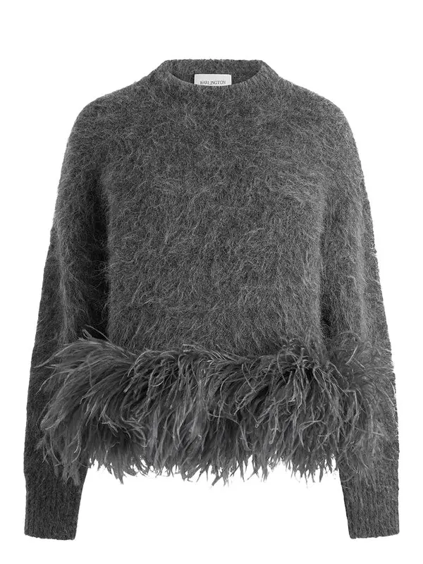 16Arlington Dovico Feathered Alpaca-blend Sweater - Dark Grey
