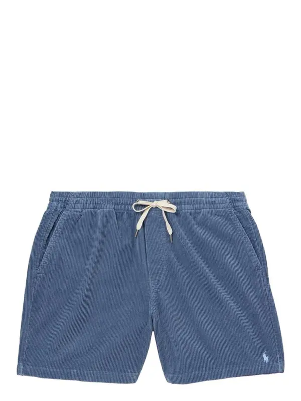 Polo Ralph Lauren Straight-leg Cotton-corduroy Drawstring Shorts - Blue