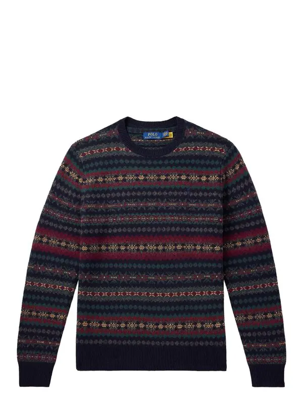 Polo Ralph Lauren Fair Isle Wool Sweater - Blue
