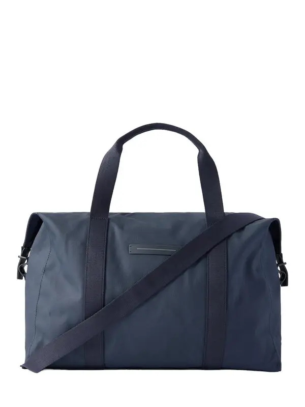 HORIZN STUDIOS Sofo Weekender Waxed Cotton-blend Canvas Holdall - Blue