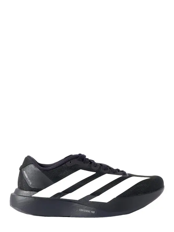 ADIDAS RUNNING Striped Running Sneakers - Black