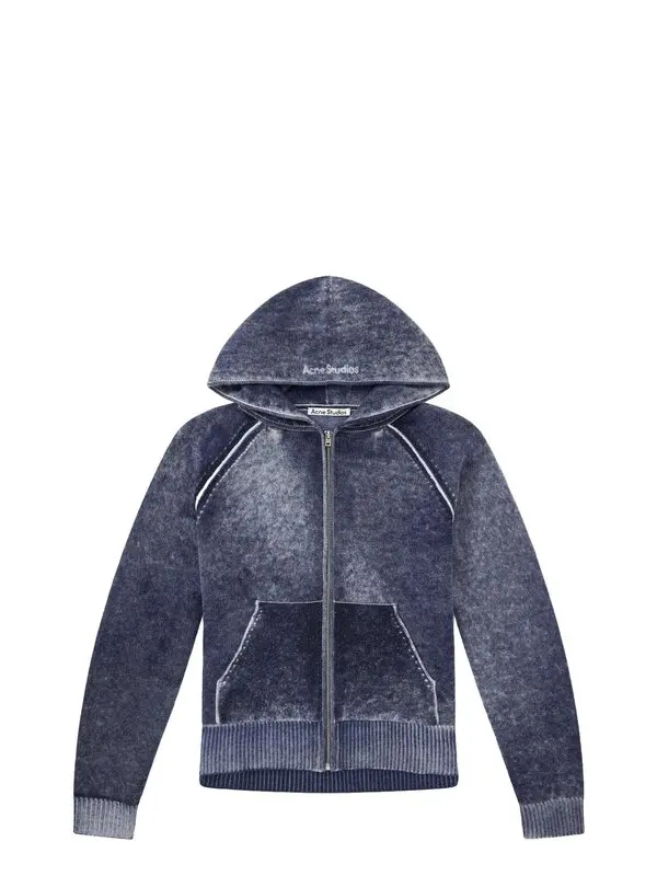 Acne Studios Kupiter Wool-blend Hooded Sweater - Blue