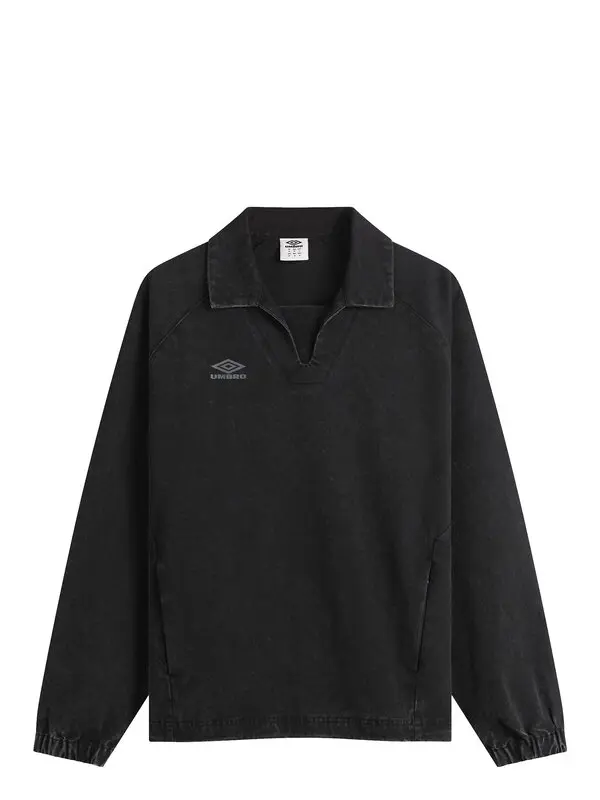 UMBRO Washed Drill Top - Black/volcanic Ash