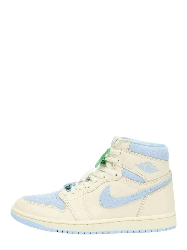 JORDAN 1 Retro Hi Sneakers - Pale Ivory/psychic Blue/coconut Milk